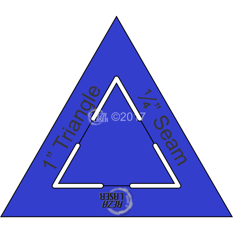 Triangle - (60 Degree) Equilateral - 1 Inch - Acrylic Template ...