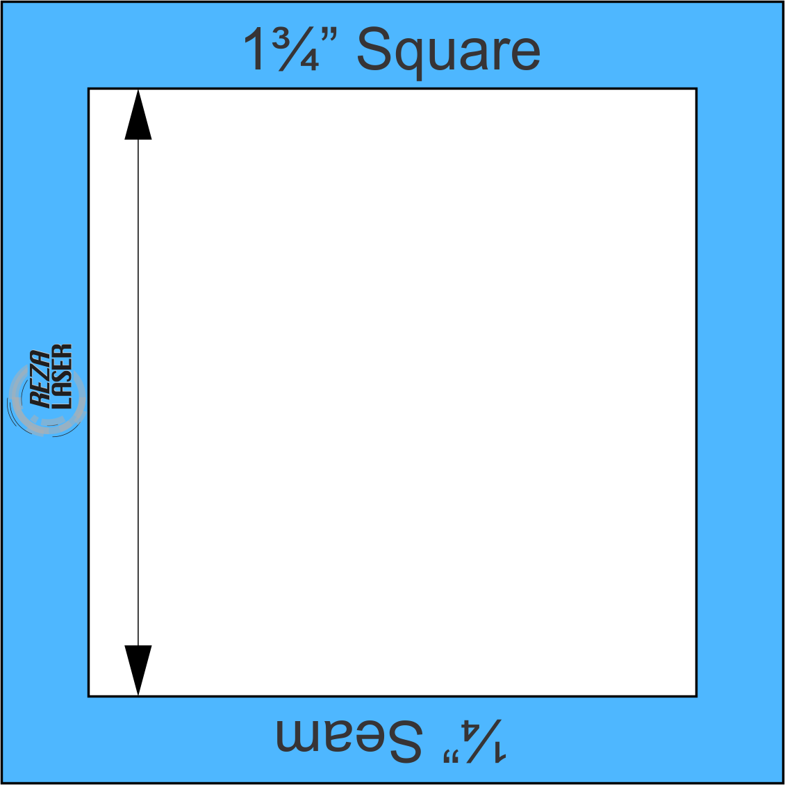 Square 1 3/4 Inch – Acrylic Template – I SPY with 1/4 Inch Seam ...