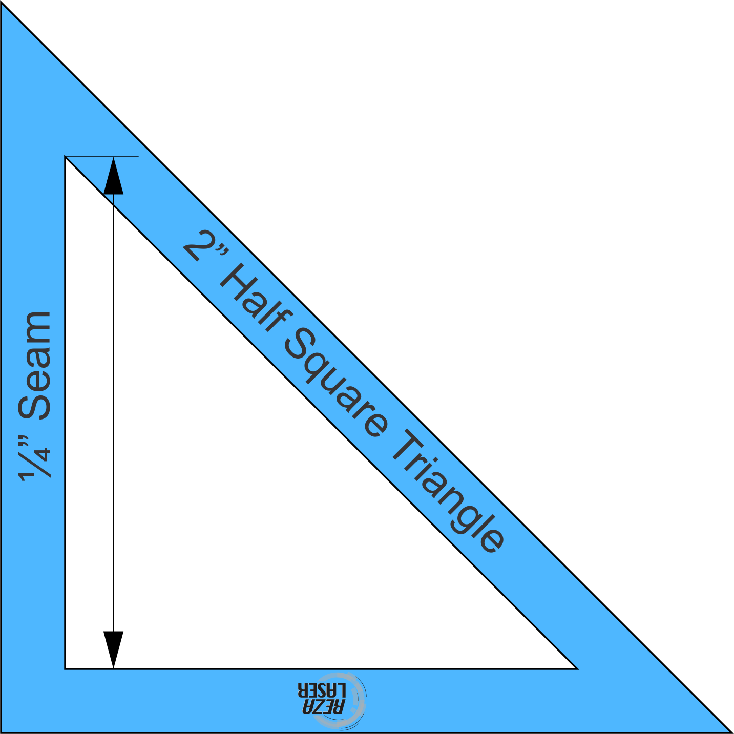 Triangle Half Square - 2 Inch - Acrylic Template - I SPY with 1/4 Inch ...
