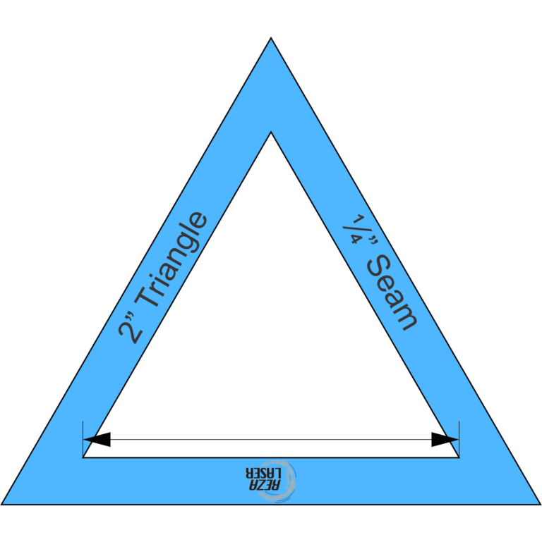 Triangle - (60 Degree) Equilateral - 2 Inch - Acrylic Template - I SPY ...