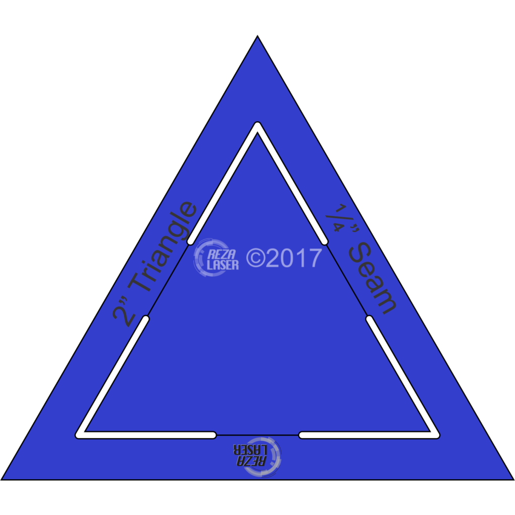 Triangle - (60 Degree) Equilateral - 2 Inch - Acrylic Template ...