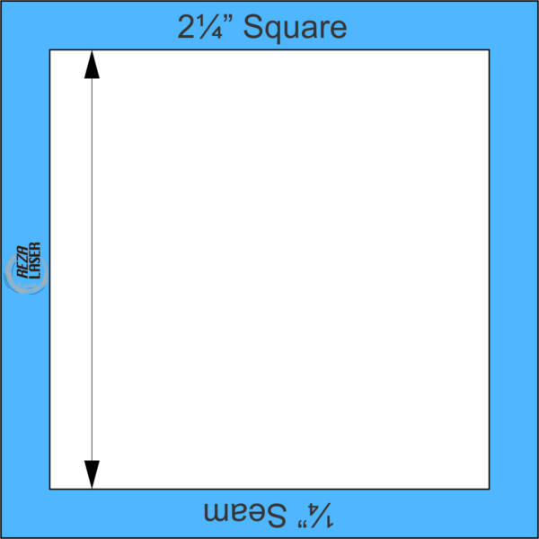 Square 2 1/4 Inch – Acrylic Template – I SPY with 1/4 Inch Seam ...