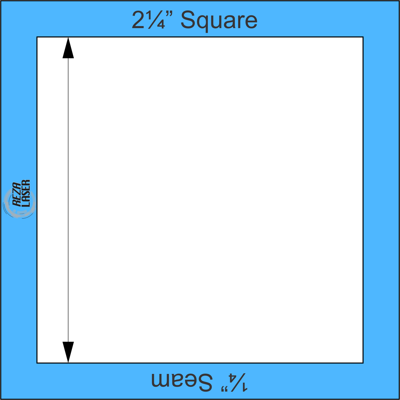 Square 2 1/4 Inch – Acrylic Template – I SPY with 1/4 Inch Seam ...