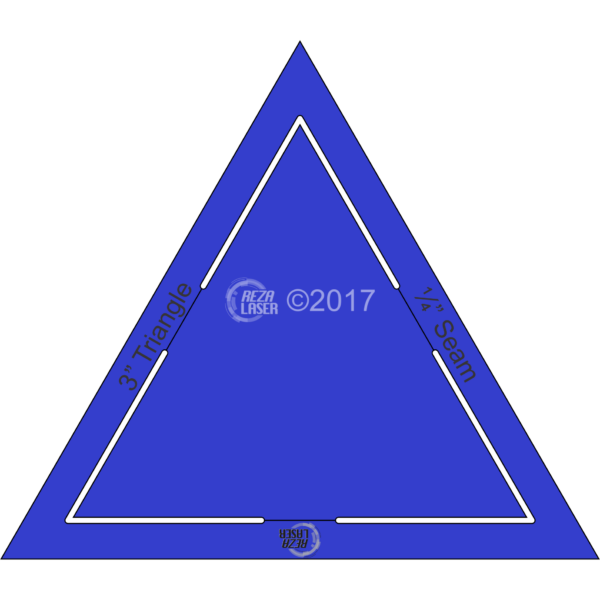 Triangle - (60 Degree) Equilateral - 3 Inch - Acrylic Template ...