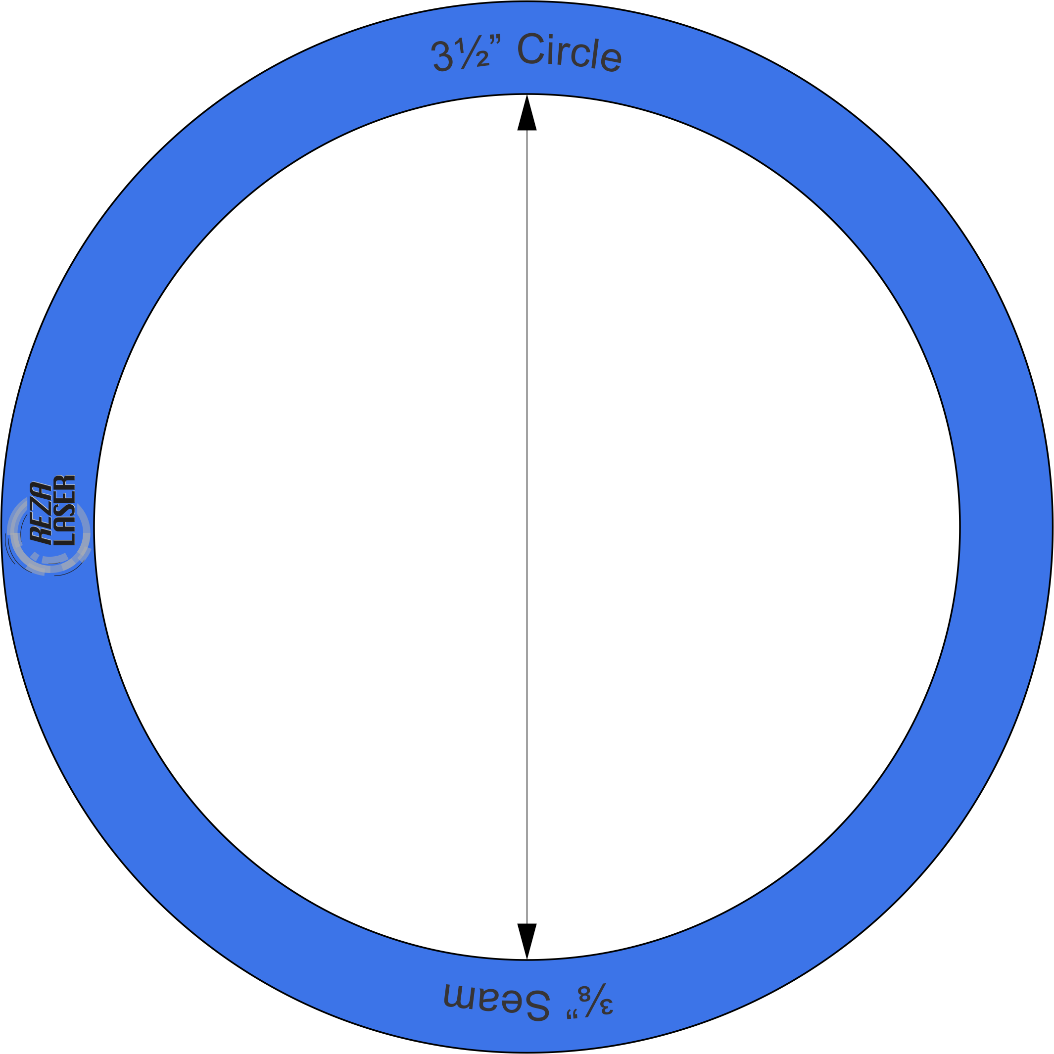 Circle - 3 1/2 Inch - Acrylic Template - I SPY with 3/8 Inch Seam ...