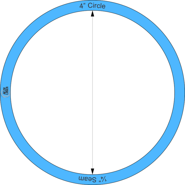 Circle - 4 Inch - Acrylic Template - I SPY with 1/4 Inch Seam Allowance ...