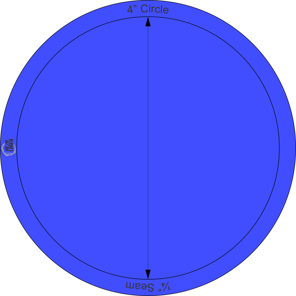 Circle - 4 Inch - Acrylic Template - SOLID with 1/4 Inch Seam Allowance ...