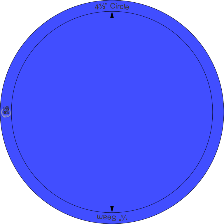 Circle - 4 1/2 Inch - Acrylic Template - SOLID with 1/4 Inch Seam ...