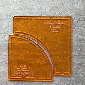 Drunkards Path Template Block Set - 6 Inch - Keyhole - Maree St Clair ...