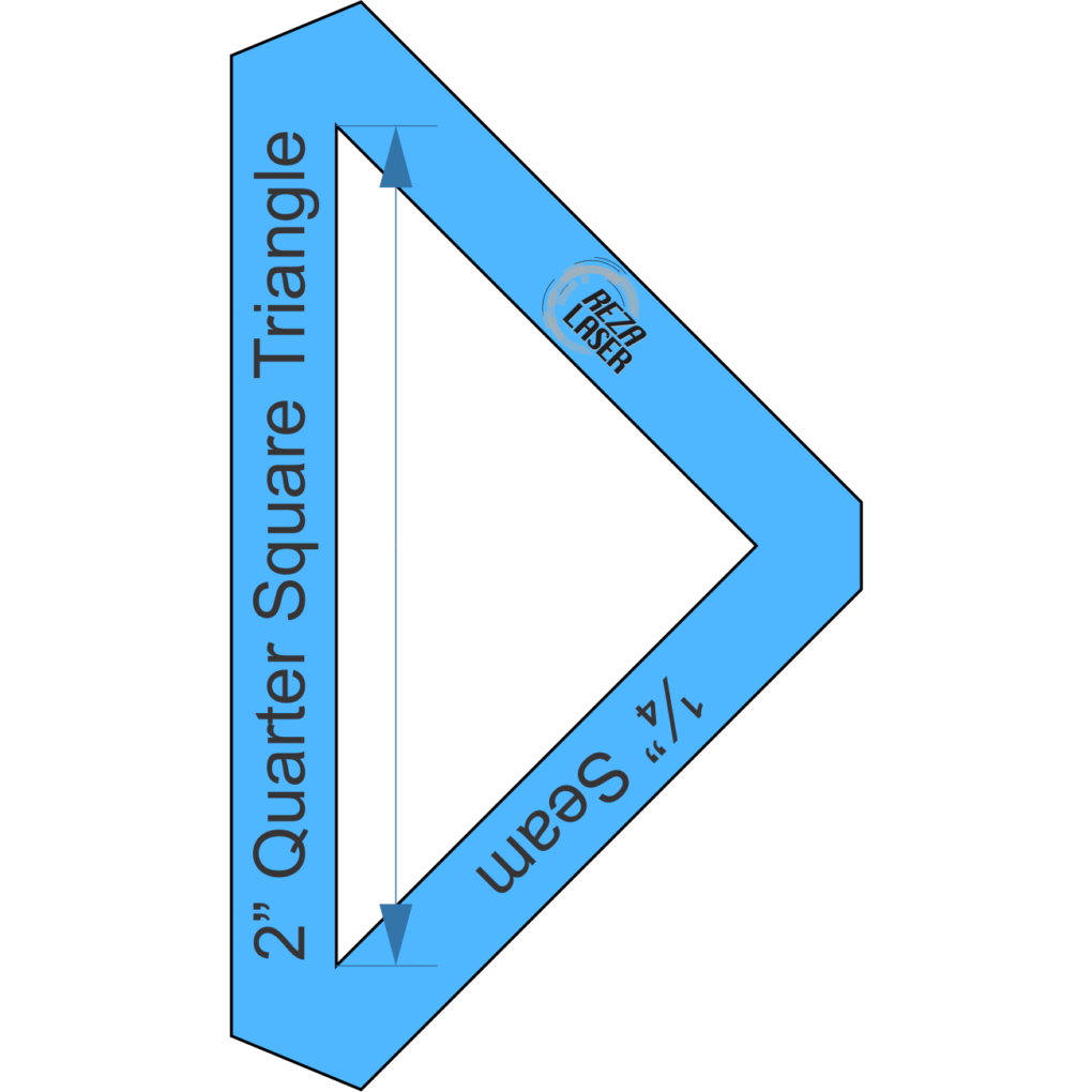 Triangle Quarter Square - 2 Inch - Acrylic Template - I SPY with 1/4 ...