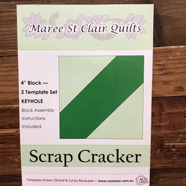 Scrap Cracker Template Block Set - 4 Inch - Keyhole - Maree St Clair Quilts