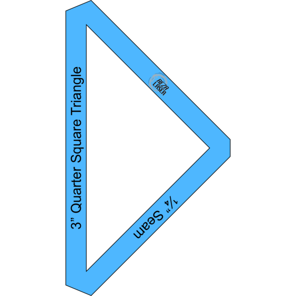 Triangle Quarter Square - 3 Inch - Acrylic Template - I SPY with 1/4 ...
