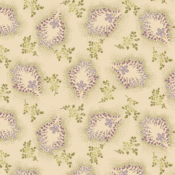 Purple Passion by Paula Barnes - 2247 Cream - Maree St Clair Quilts