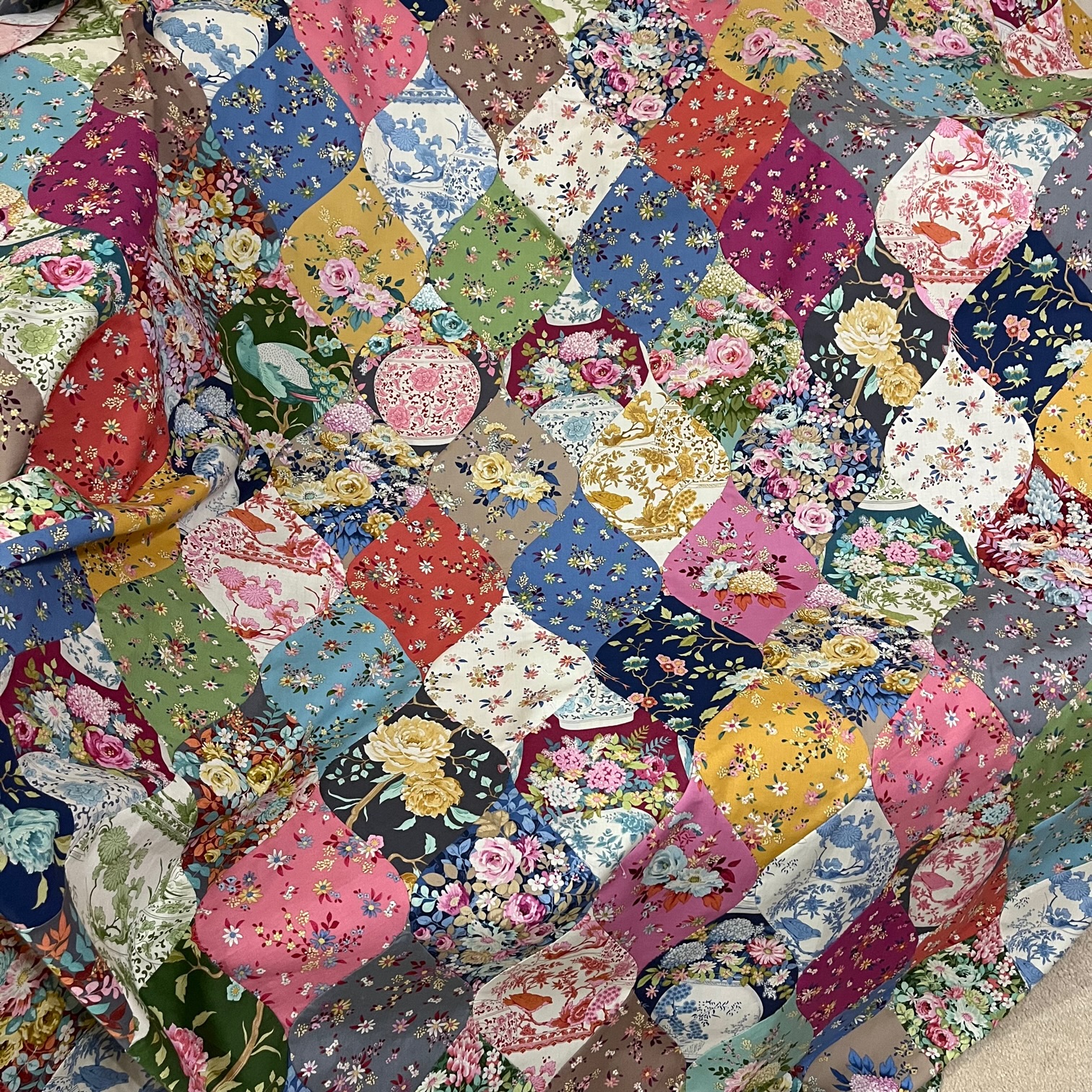 Oriental Delight with the Ogee Tile Template & Pattern - Maree St Clair ...