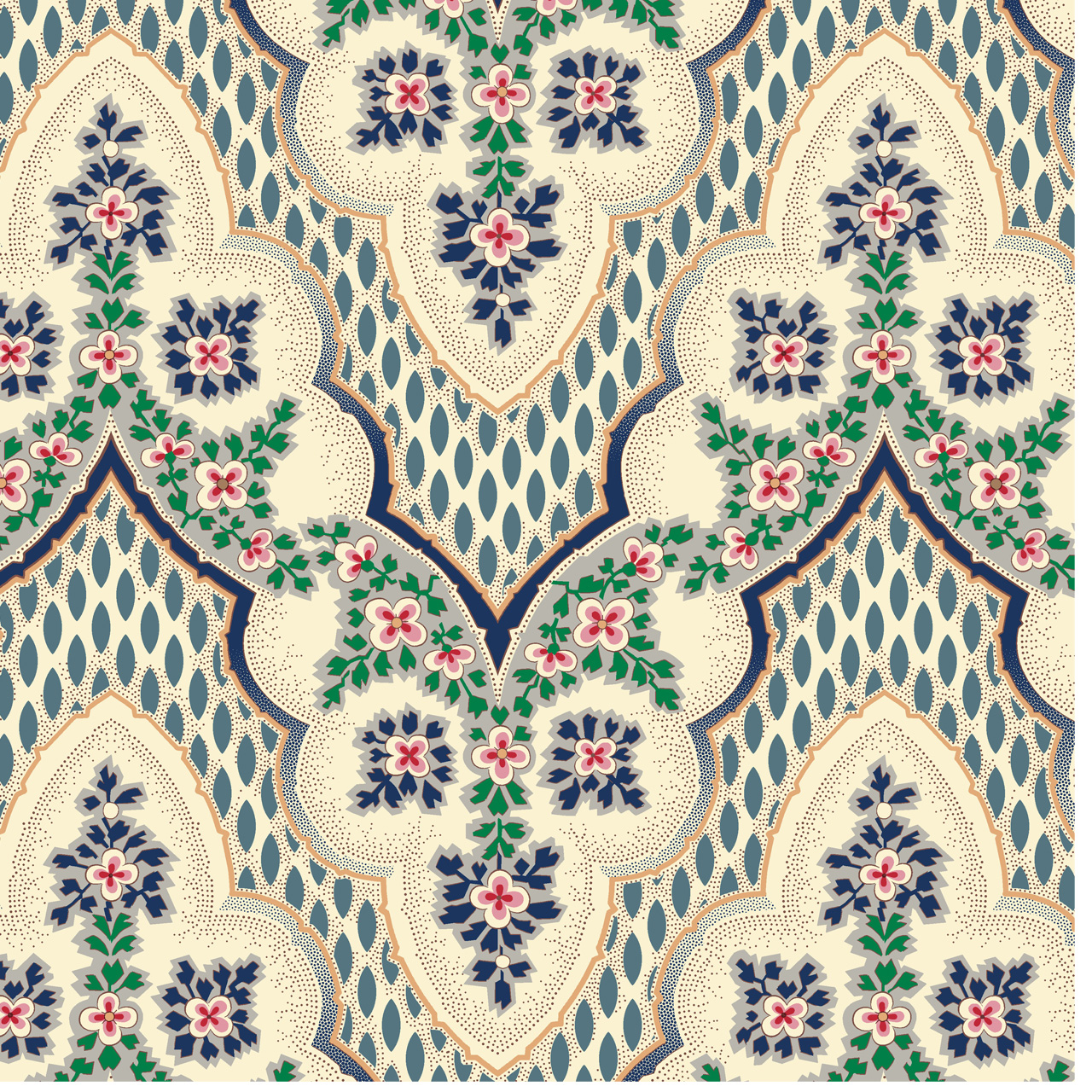 Dutch Heritage Fabrics - 3001 Blue - Maree St Clair Quilts