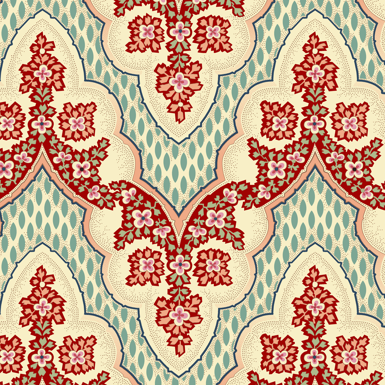 Dutch Heritage Fabrics - 3001 Red - Maree St Clair Quilts