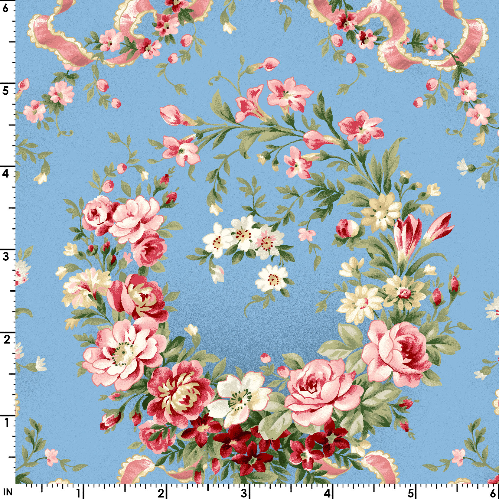 American Beauty by Robyn Pandolph Saxty - 10250B - Wreath of Rose Blue ...