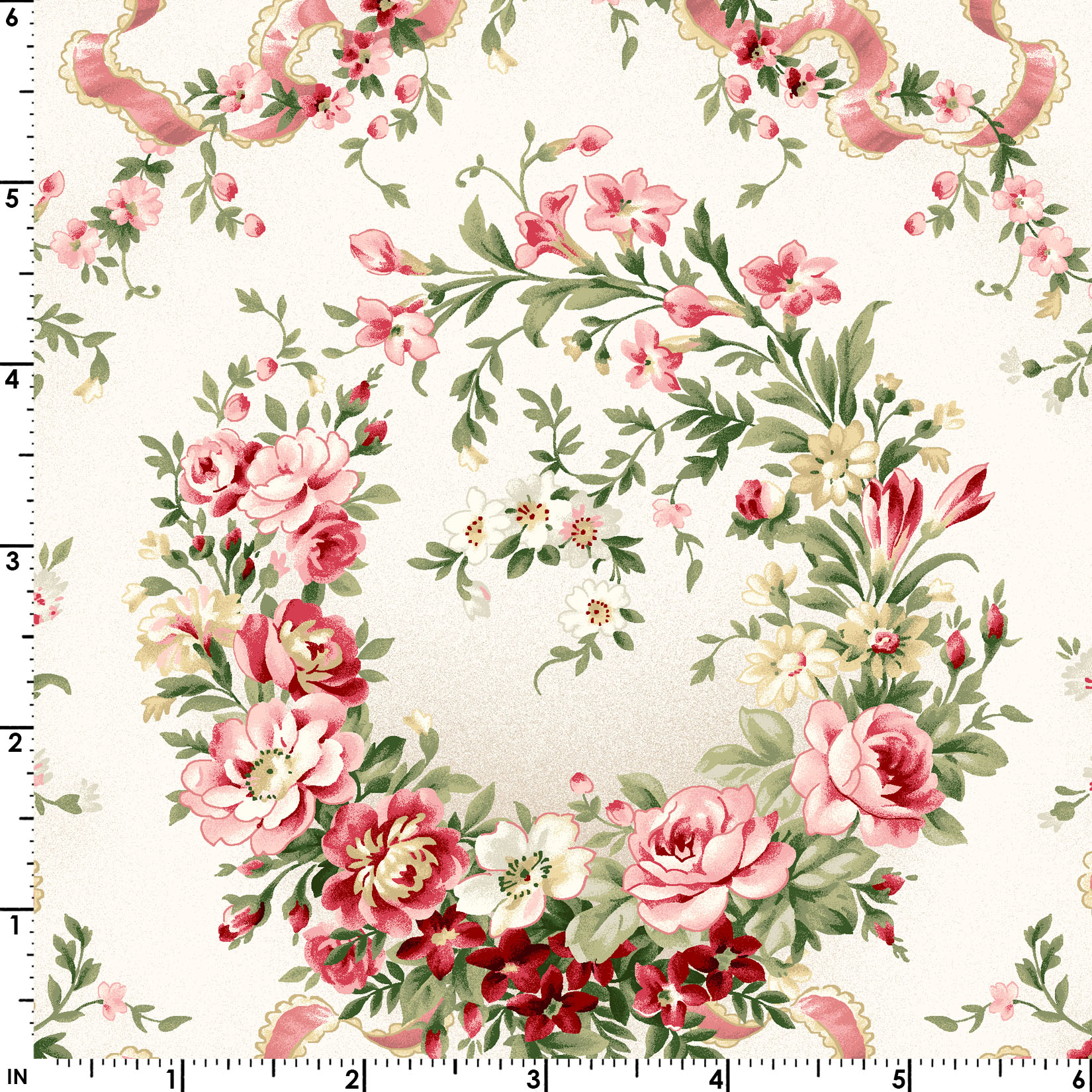 American Beauty by Robyn Pandolph Saxty - 10250E - Wreath of Rose Cream ...
