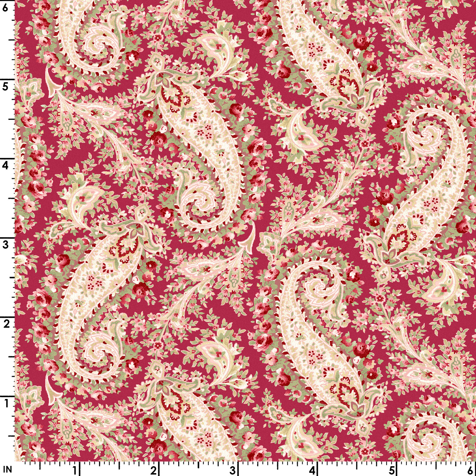 American Beauty by Robyn Pandolph Saxty - 10251R - Paisley Rose Red ...