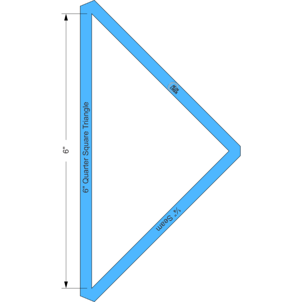 Triangle Quarter Square - 6 Inch - Acrylic Template - I SPY with 1/4 ...