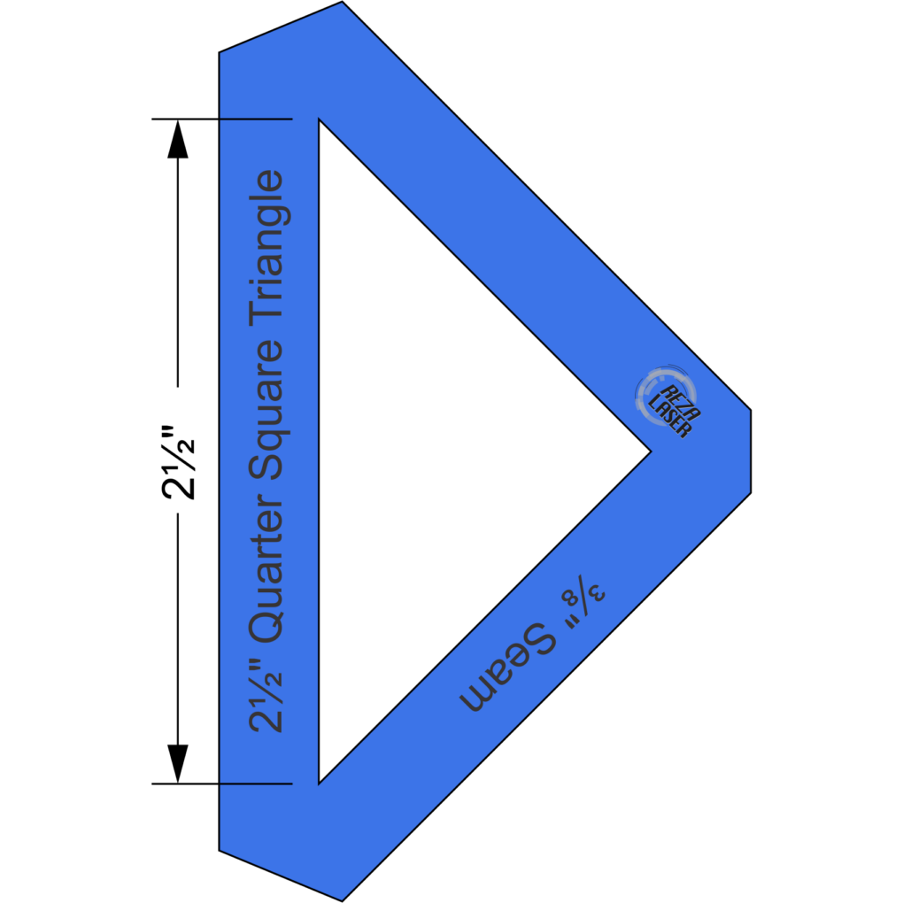 Triangle Quarter Square - 2 1/2 Inch - Acrylic Template - I SPY with 3/ ...