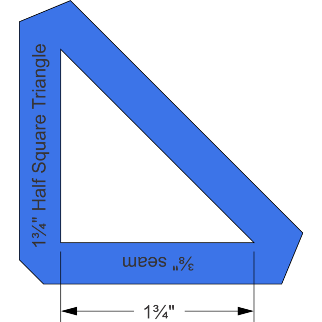 Triangle Half Square - 1 3/4 Inch - Acrylic Template - I SPY with 3/8 ...